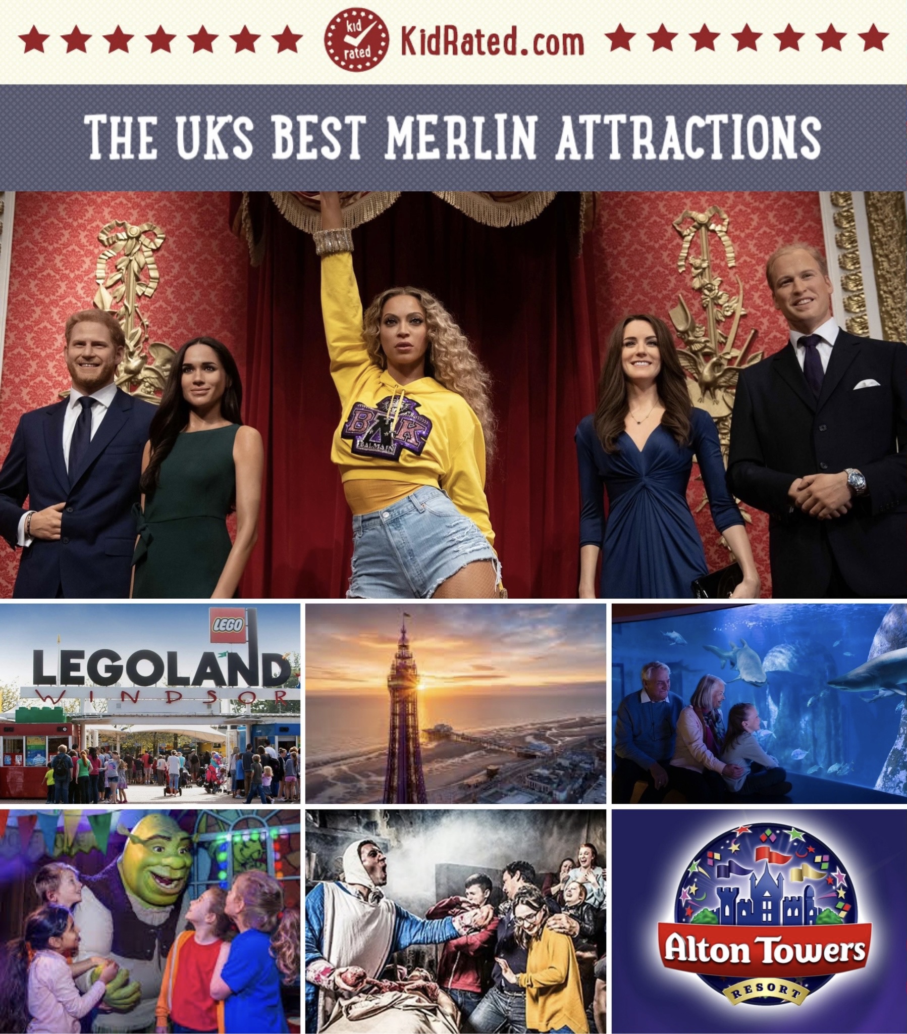 Great Offers for Days Out at Merlin's UK Attractions with KidRated!